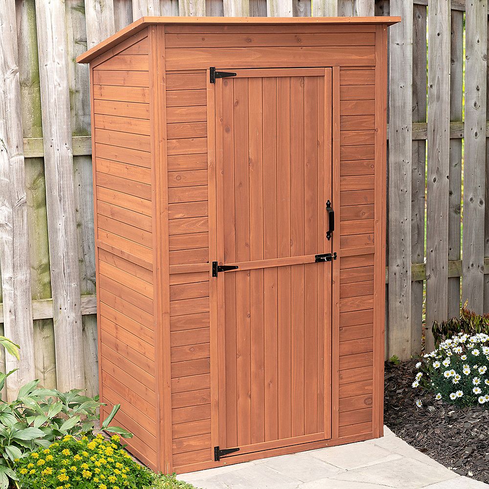 Leisure Season Deep Storage Shed with Drop Table | The Home Depot Canada