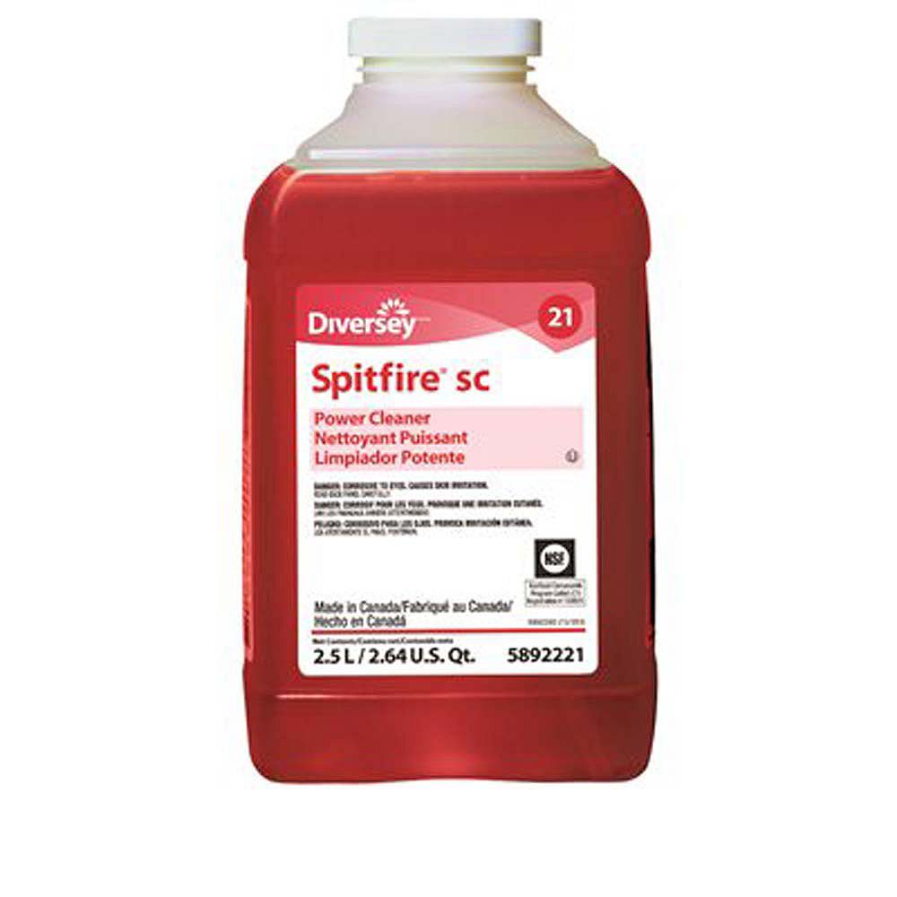 Diversy Spitfire J-Fill 2.5 L Super Strength Cleaner Butyl Red Pine ...