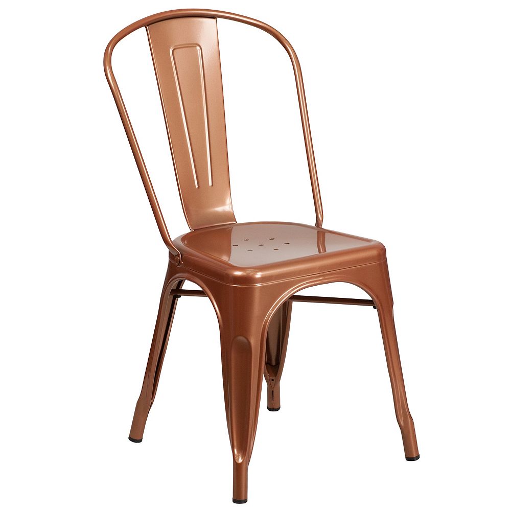 Flash Furniture Copper Metal Chair | The Home Depot Canada