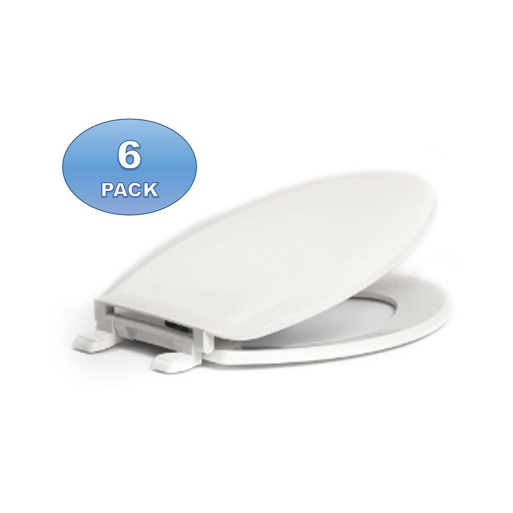 Centoco 6 Pack Centoco 1200-001 Round Toilet Seats | The Home Depot Canada