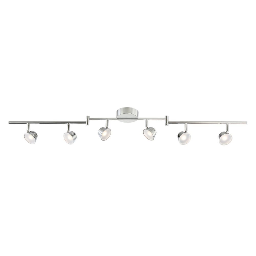 Hampton Bay 6 Light LED Chrome Fixed Track | The Home Depot Canada