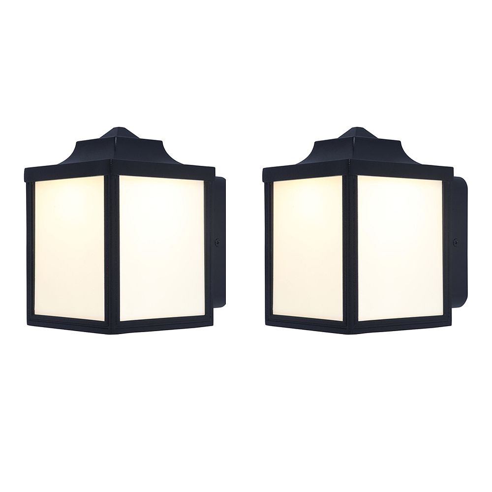 Hampton Bay 2-Pack Exterior LED Wall Lantern | The Home Depot Canada Hampton Bay 2-Pack Exterior LED Wall Lantern | The Home Depot Canada