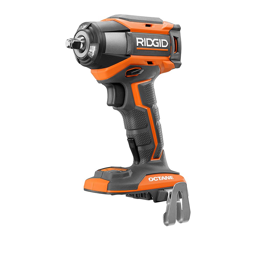 RIDGID 18V OCTANE Brushless Cordless 3/8 -inch 6-Mode Impact Wrench Kit ...