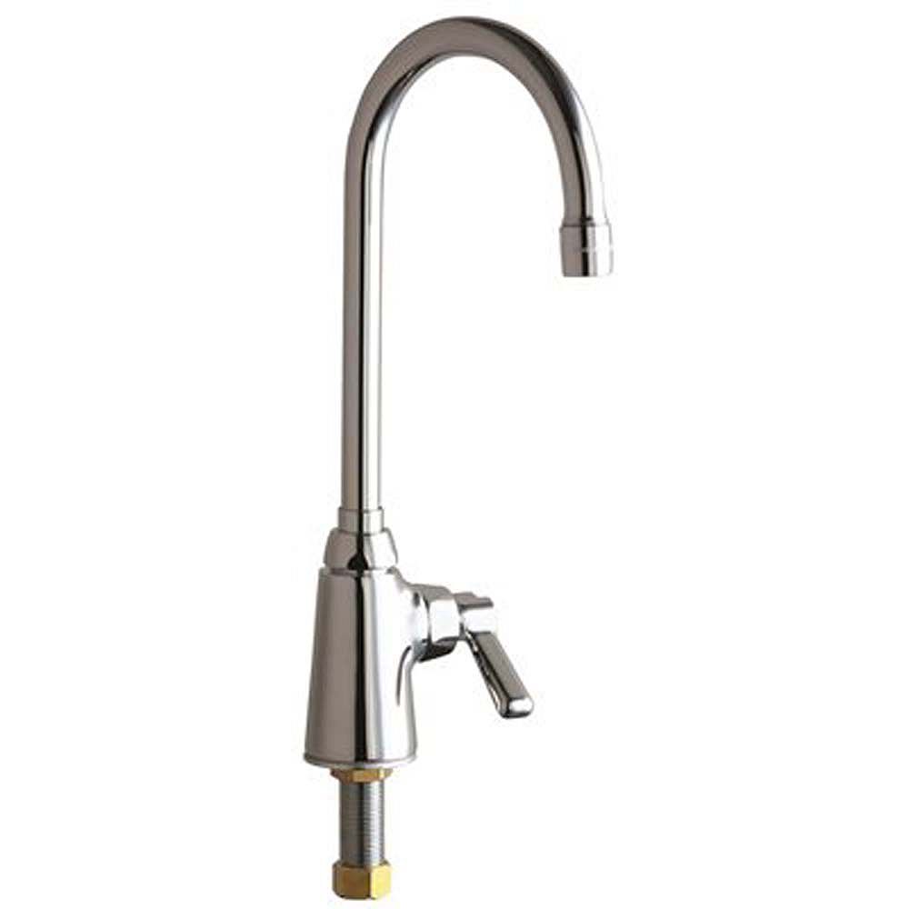 Chicago Faucets Single Hole 1-Handle High Arc Bathroom Faucet In Chrome ...