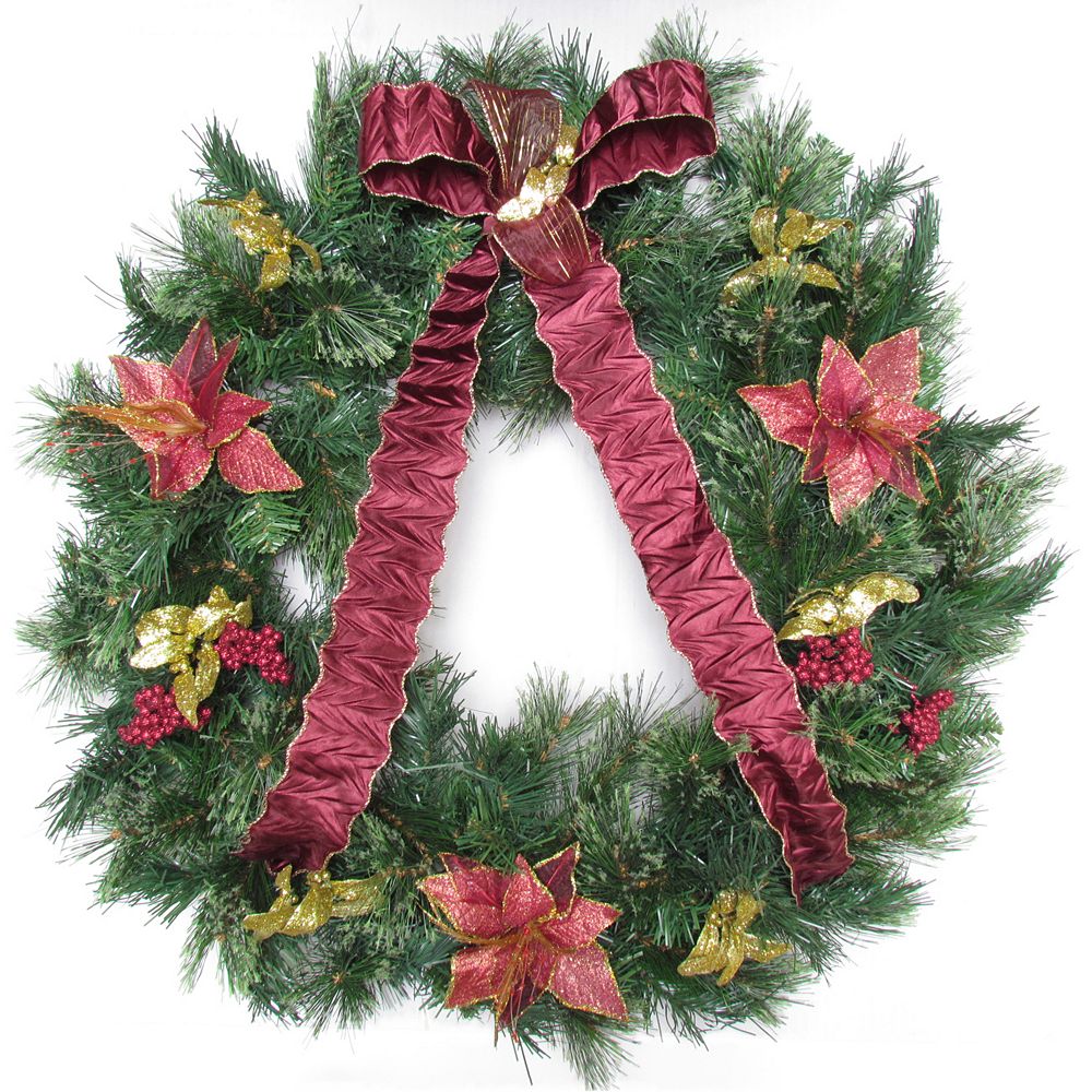 Henryka Ltd 30 inch Decorated Wreath Wintery | The Home Depot Canada