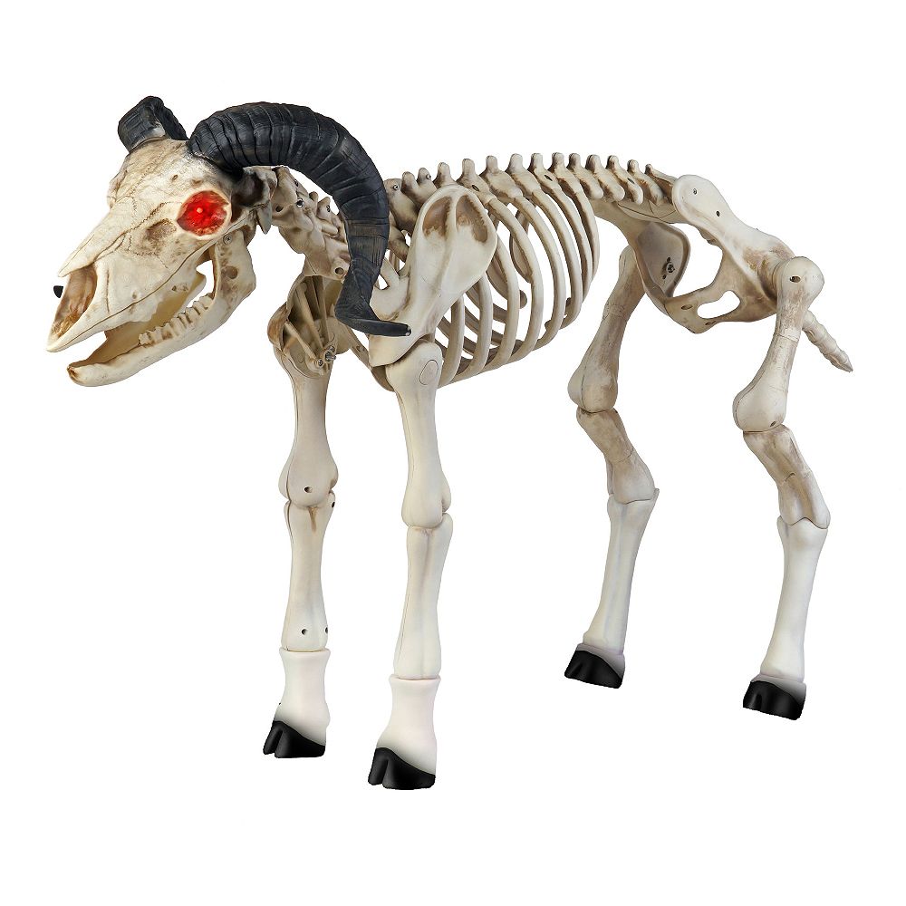 Home Accents Holiday 3 Ft Animated Led Skeleton Ram Halloween
