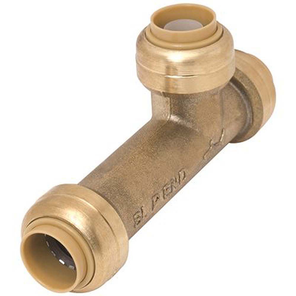 SharkBite 1/2 inch Brass Push-To-Connect Slip Tee | The Home Depot Canada SharkBite 1/2 inch Brass Push-To-Connect Slip Tee | The Home Depot Canada