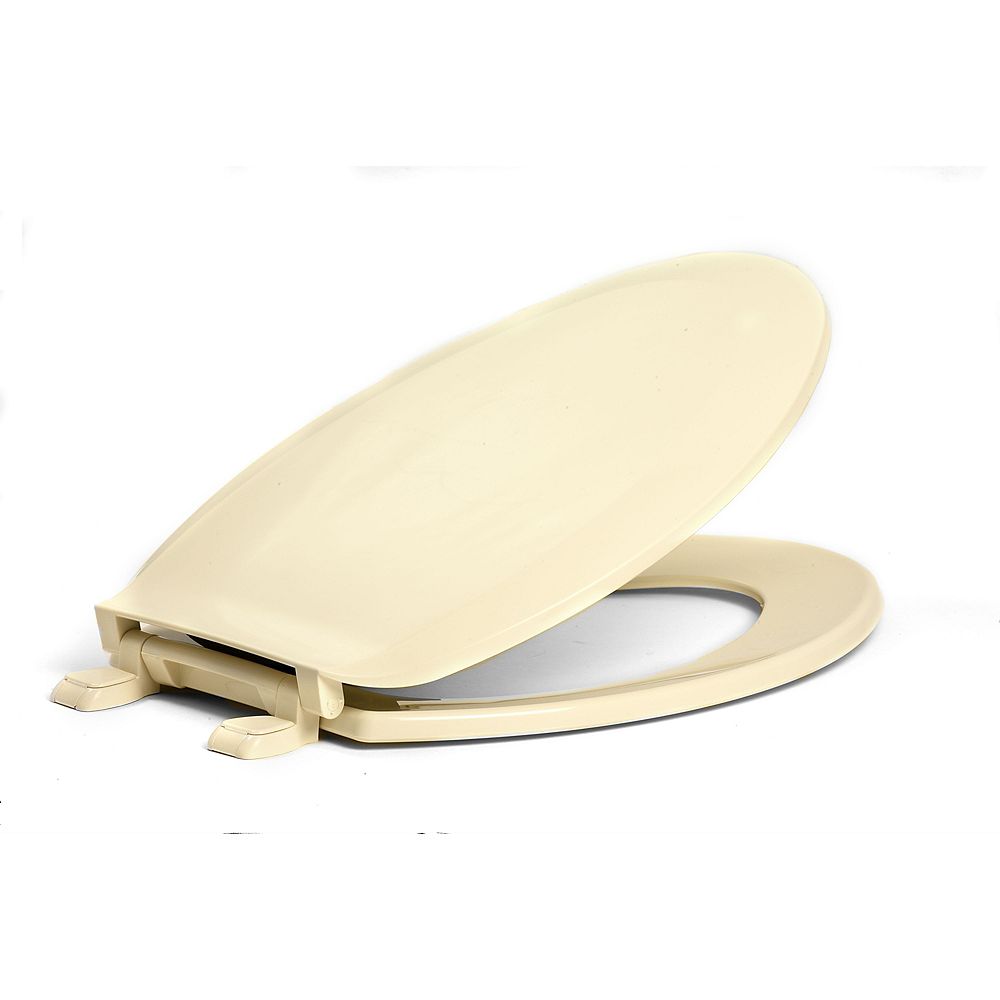 Centoco 1600-106 Elongated Toilet Seat, Bone | The Home Depot Canada