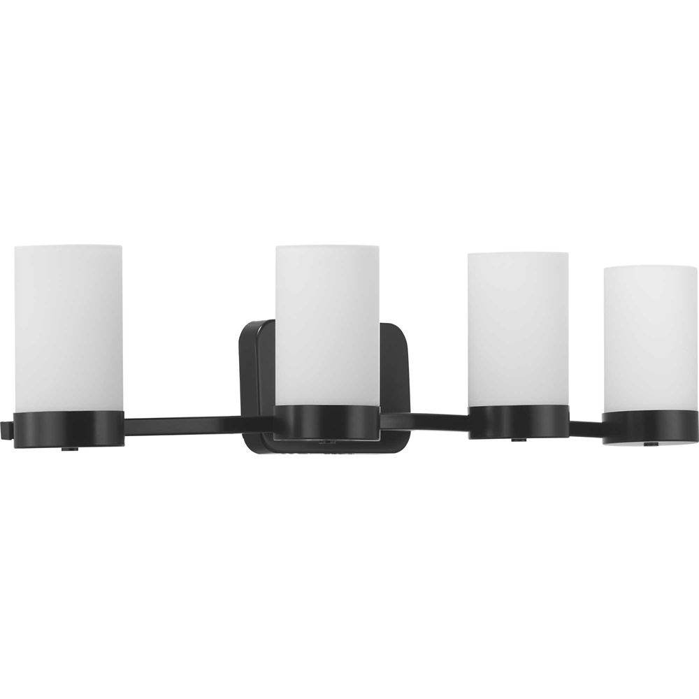 Progress Lighting Elevate Four-Light. Bath & Vanity with Etched White ...