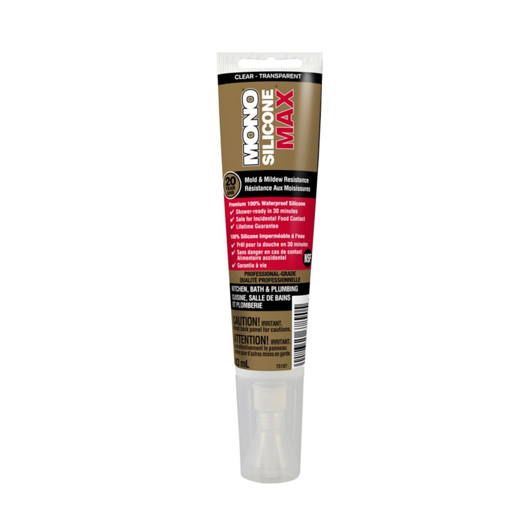 MONO Silicone Max Kitchen and Bath 83 ml - Clear | The Home Depot Canada