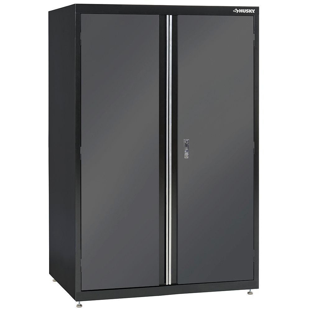 Husky 72 inch. H x 46 inch. W x 24 inch. D Welded Steel Floor Cabinet ...