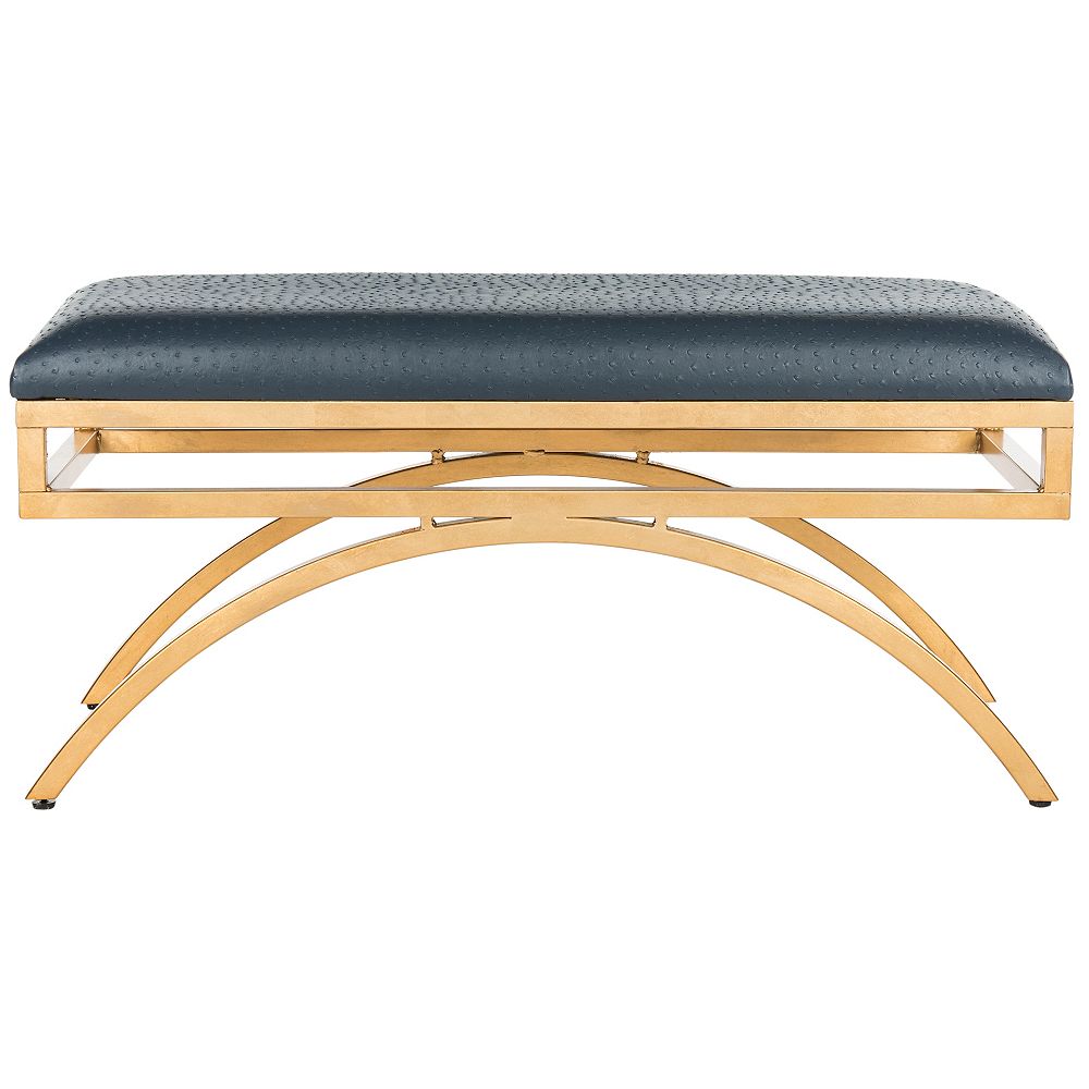 Safavieh Moon Navy/Gold Bench | The Home Depot Canada