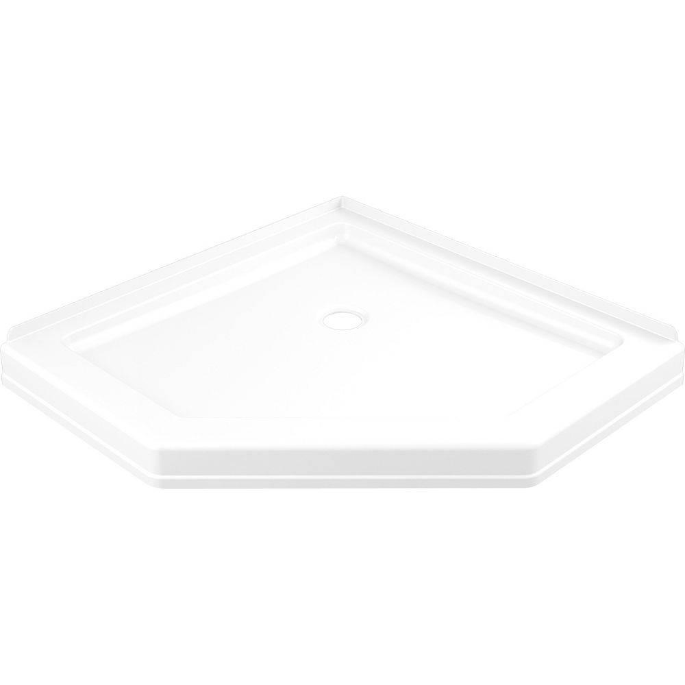 Delta 38.25 in. x 38.25 in. Single Threshold Neo Angle Shower Base in ...