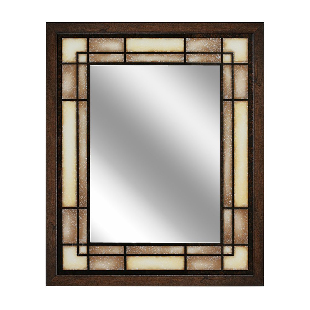 Deco Mirror 26 in. x 32 in. Tea Glass Wall Mirror | The Home Depot Canada