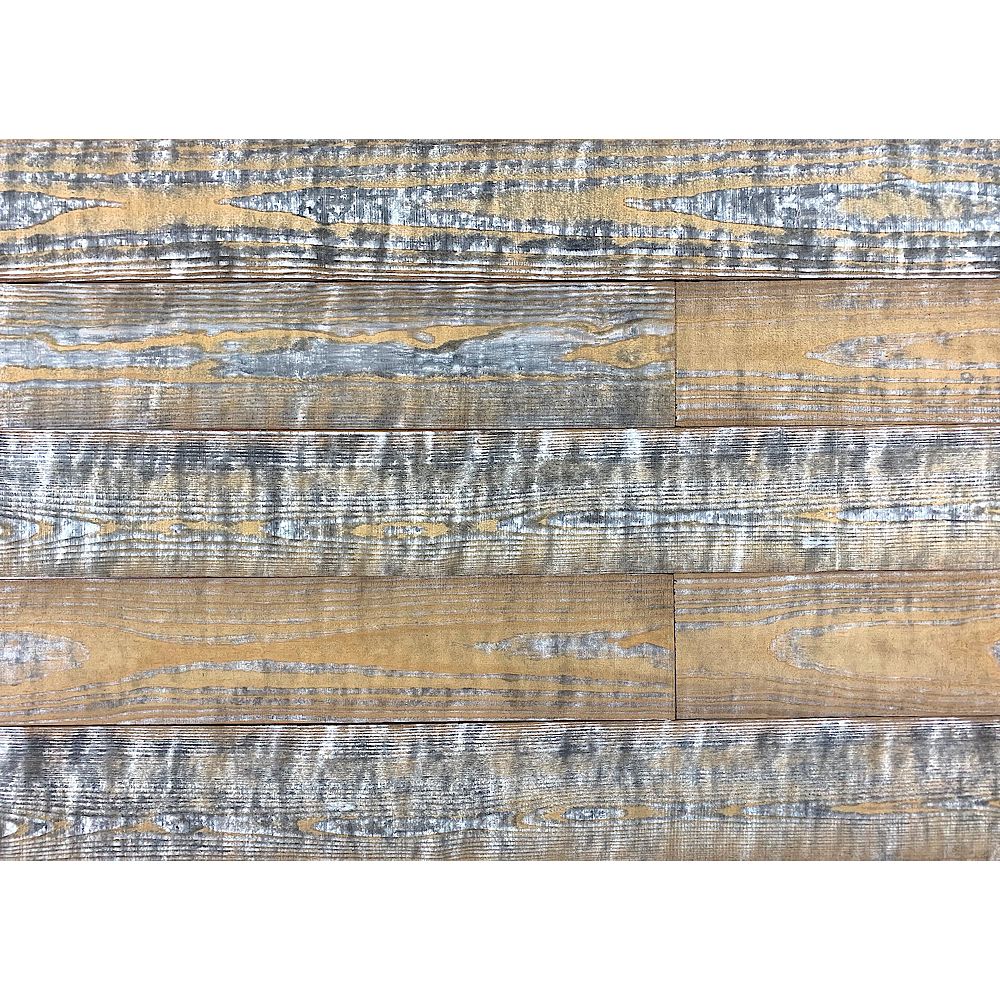 Easy Planking Planche Murale en Bois de 1/4 po x 5 po x 4 pi Traité ...