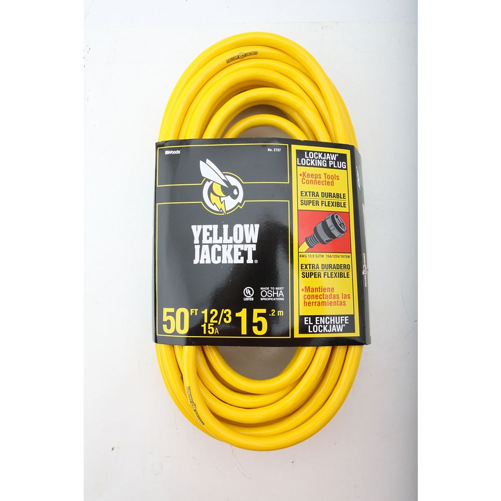 Yellow Jacket Locking Yellow Jacket 12 3 SJTW 50 Ft Extension Cord yellow-jacket-locking-yellow-jacket-12-3-sjtw-50-ft-extension-cord