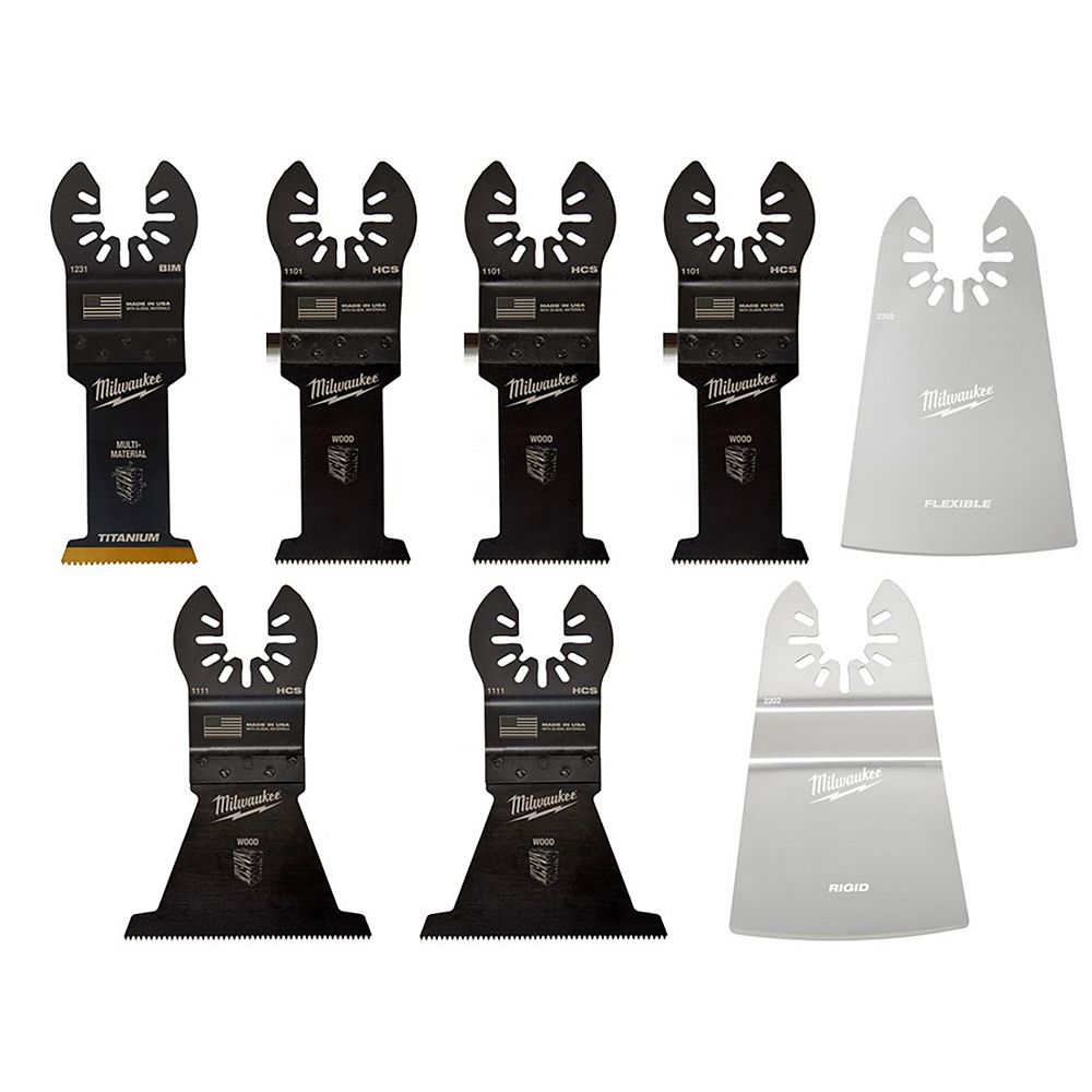Milwaukee Tool Oscillating Multi-Tool Blade Kit (8-Piece) | The Home ...
