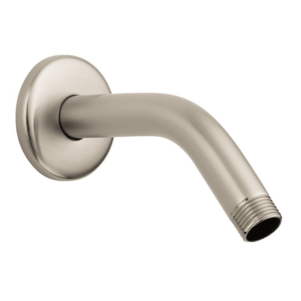 Hansgrohe 6 -inch Standard Shower Arm in Brushed Nickel | The Home ...