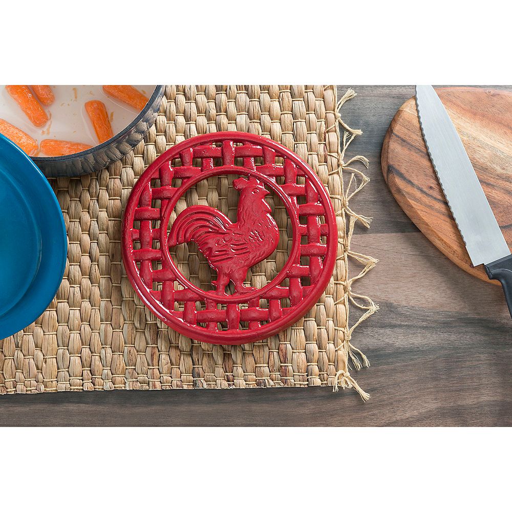 Home Basics Cast Iron Rooster Trivet | The Home Depot Canada