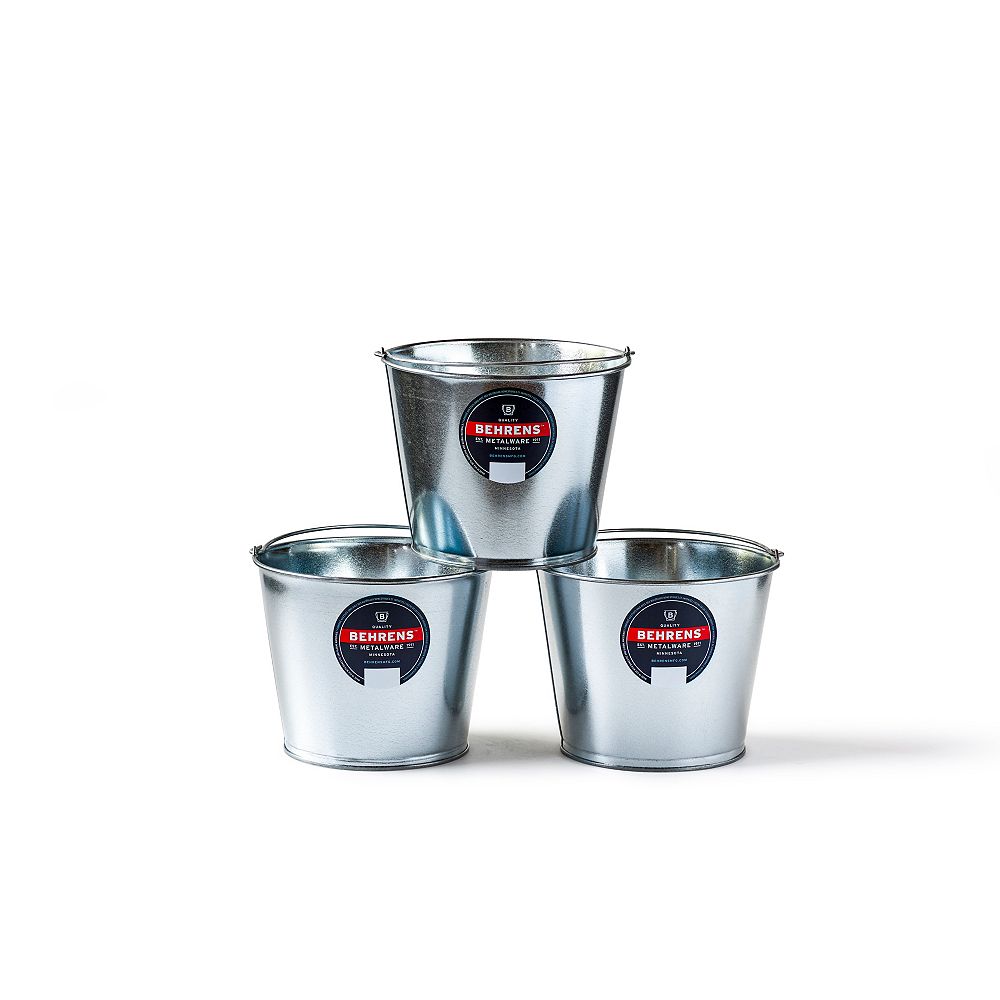 Behrens 4.5L Galvanized Steel Bucket (3-Pack) | The Home Depot Canada