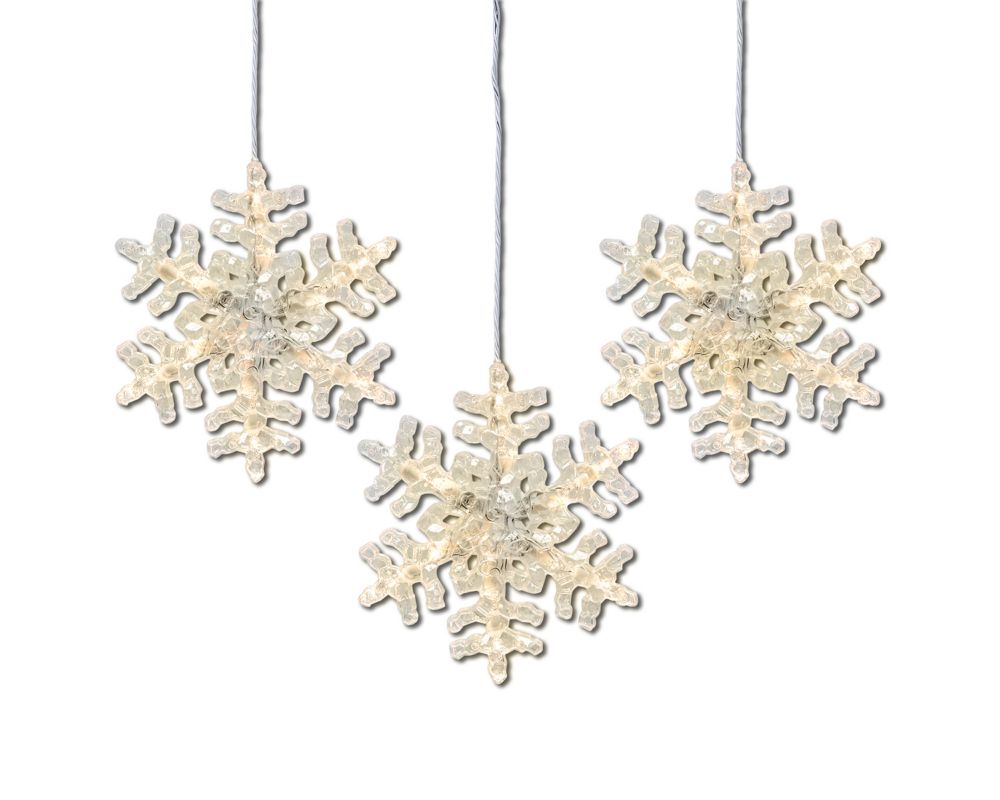 Philips 39-Light Hanging Snowflakes Christmas Decoration (3-Pack) | The ...