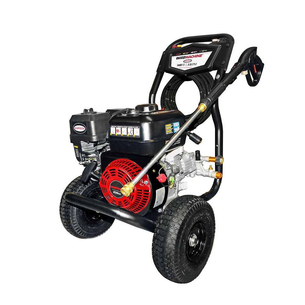SIMPSON Clean Machine by SIMPSON 3400 PSI at 2.5 GPM SIMPSON Cold Water ...