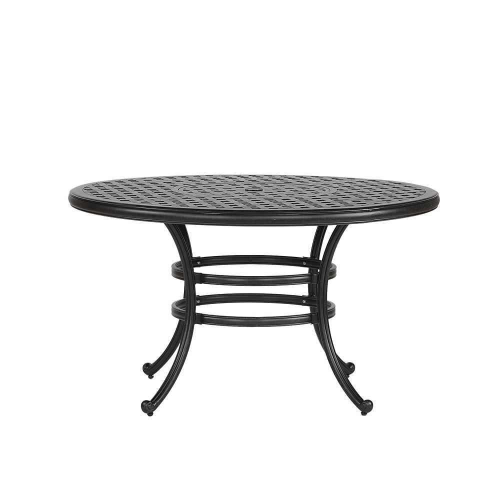 iPatio Outdoor Cast Aluminum 52 Inch Round Dining Table, Sits for 4 ...