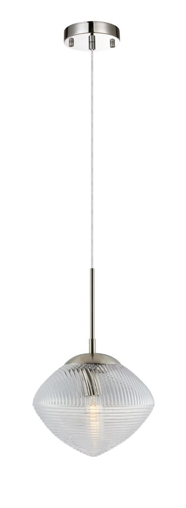 L2 Lighting 10" Textured Glass Pendant Clear | The Home Depot Canada