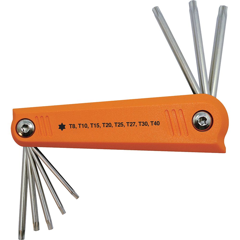 DYNAMIC TOOLS 8 Piece Torx Folding Hex Key Set, T8 - T40 | The Home ...