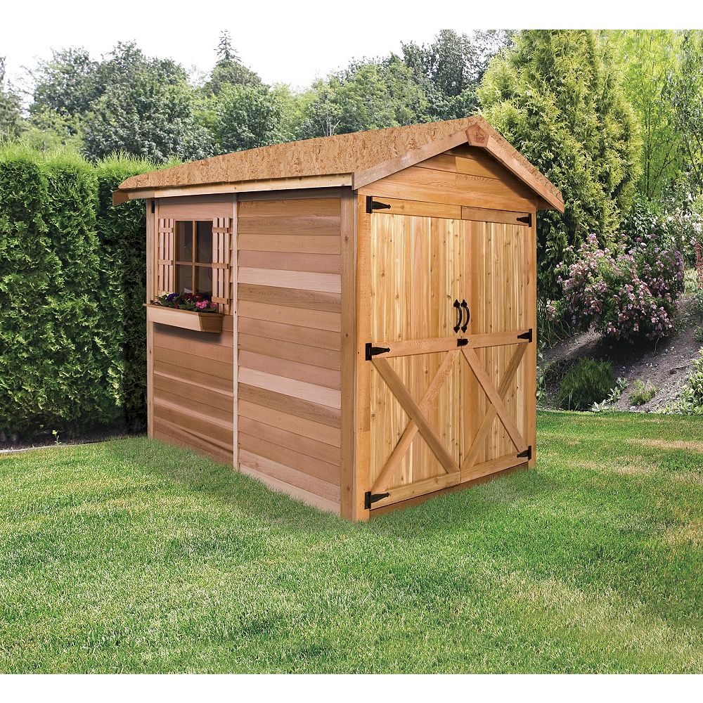 Cedarshed Rancher 6x12 Double Door Cedar Shed | The Home Depot Canada