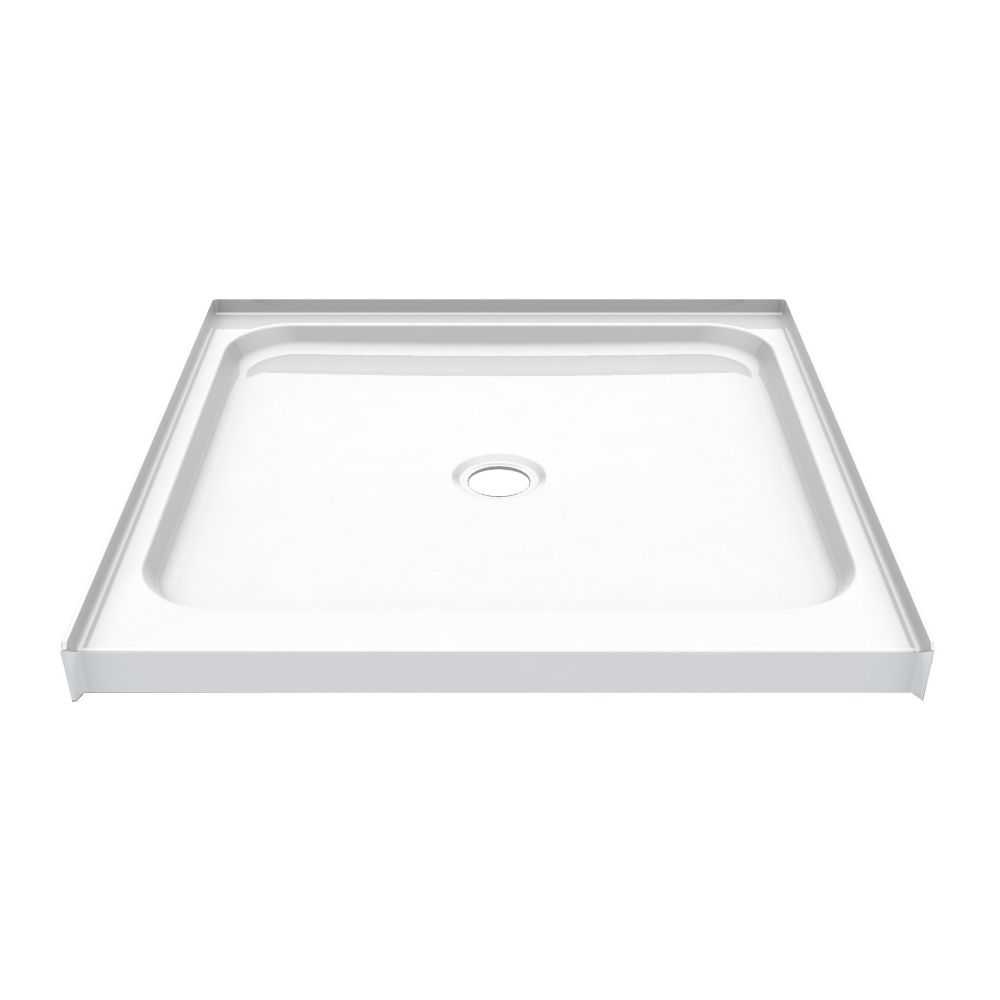 MAAX ESSENCE 32 po x 32 po base de douche, installation en alcôve avec ...