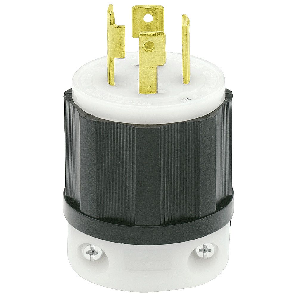 Leviton Locking Plug, 30 A, 250 V, 3PY, NEMA L15-30P, 3P, 4W ...