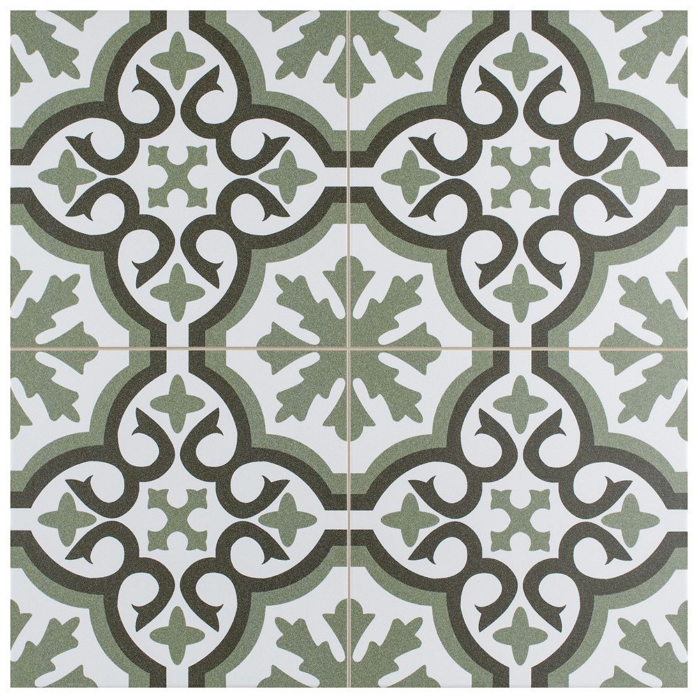 Merola Tile Sample - Berkeley Essence Eden 8-7/8-inch x 8-7/8-inch ...