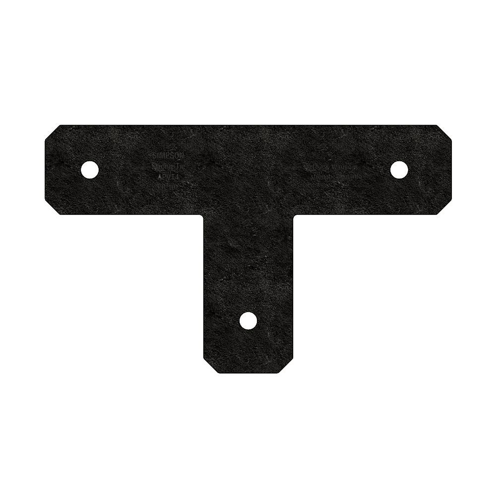 Simpson Strong Tie Outdoor Accents Avant Collection Zmax Black Powder Coated T Strap For