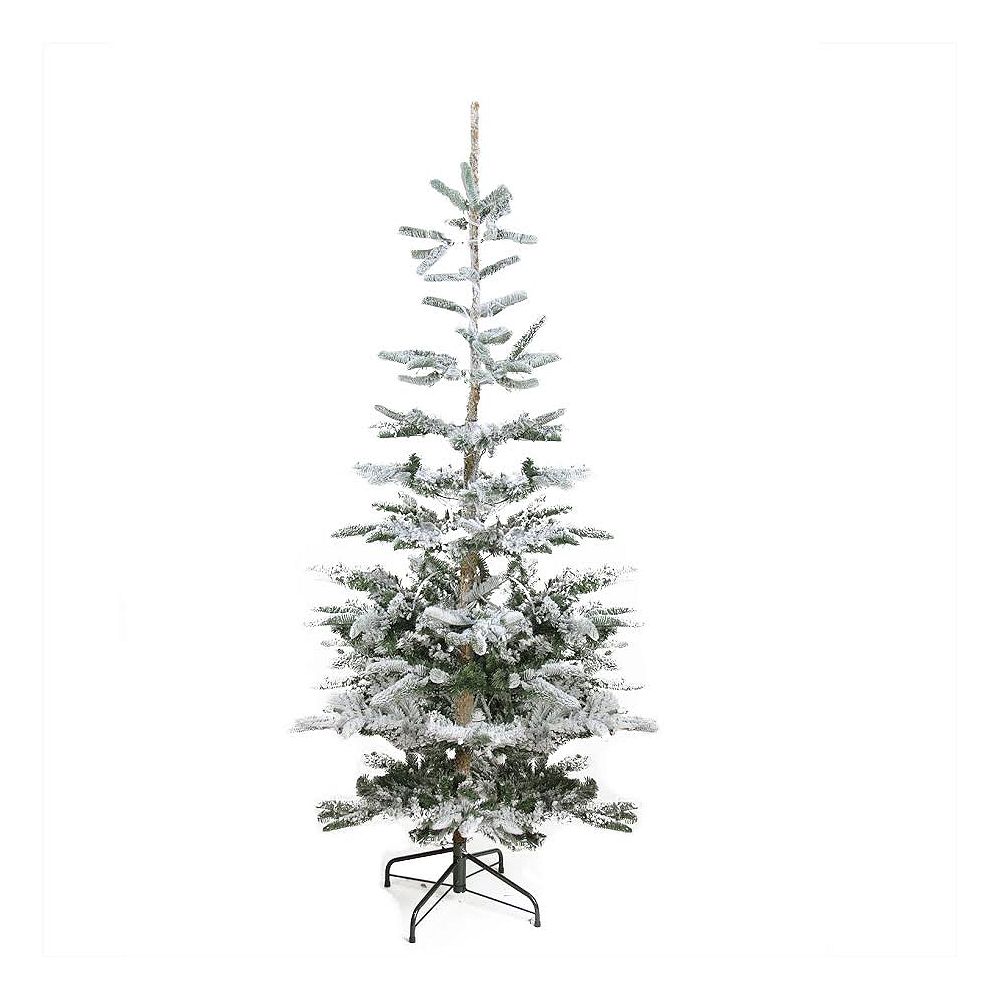 Northlight 7.5 ft Slim Flocked Noble Fir Artificial Christmas Tree ... Northlight 7.5 ft Slim Flocked Noble Fir Artificial Christmas Tree ...