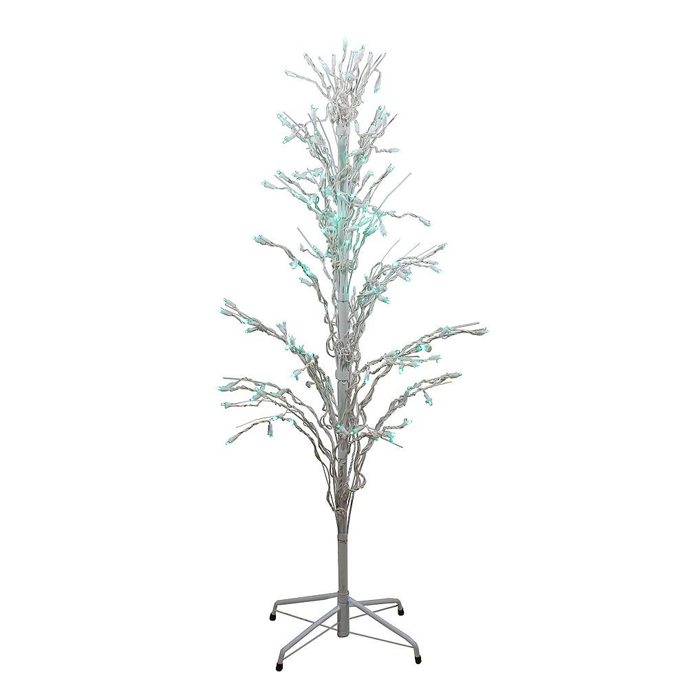 LB International 4' Green LED Lighted Cascade Twig Tree Christmas ...