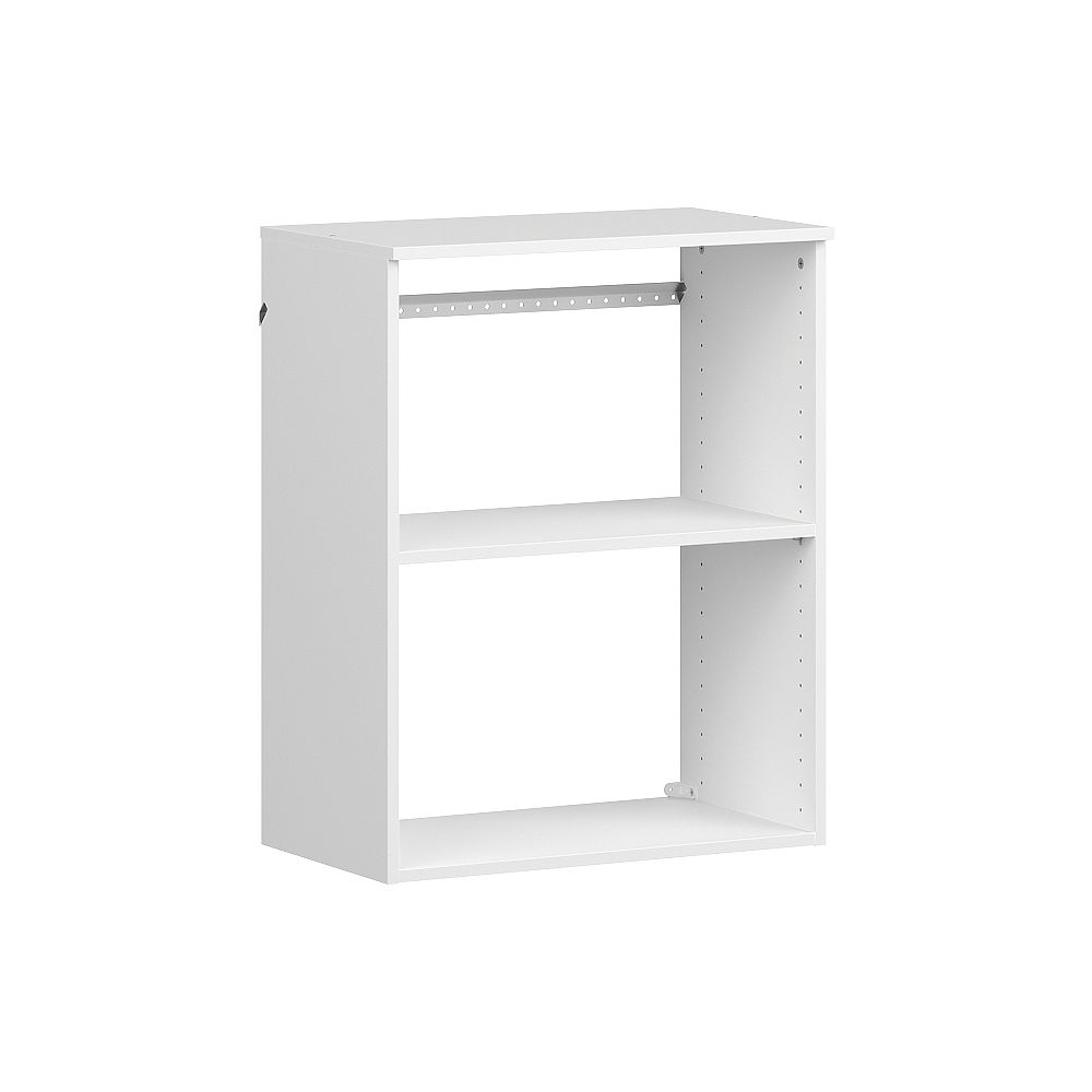 ClosetMaid Style+ 15 in. D x 25 in. W x 31 in. H White Melamine Hanging ...