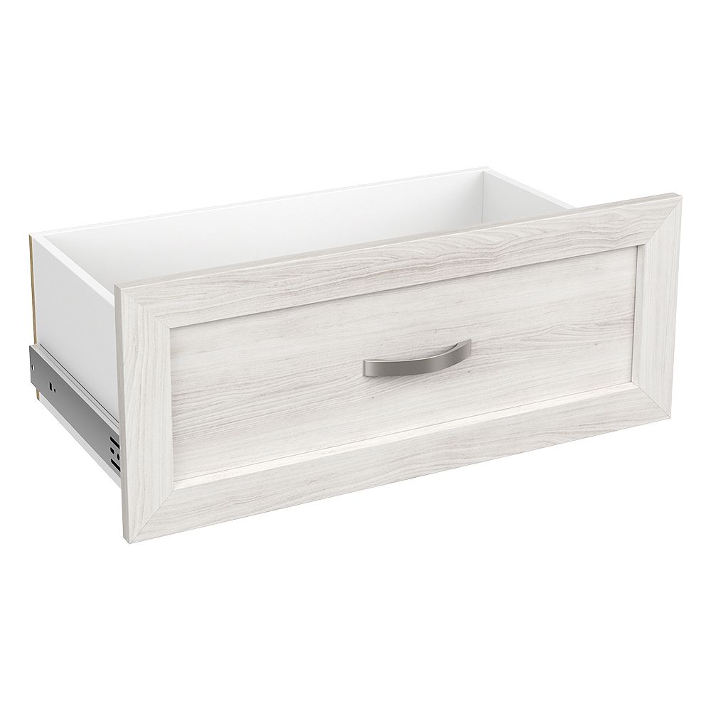 ClosetMaid Style+ 10 in. H x 25 in. W Bleached Walnut Melamine Shaker ... ClosetMaid Style+ 10 in. H x 25 in. W Bleached Walnut Melamine Shaker ...