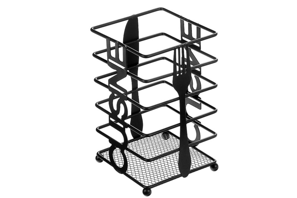 IH Casa Decor Cuisine Metal Square Cutlery Holder | The Home Depot Canada