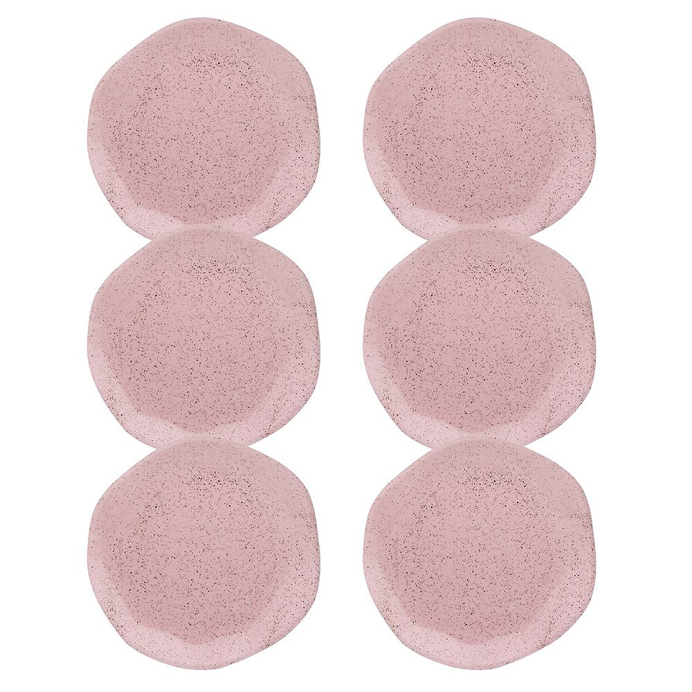 Manhattan Comfort RYO 6 Medium 8.46" Salad Plates in Pink | The Home ...