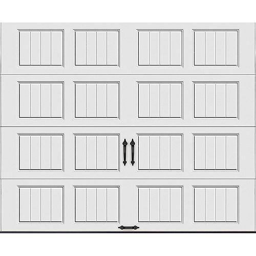 Clopay Gallery Collection 8 ft. x 7 ft. Intellicore Insulated White ...