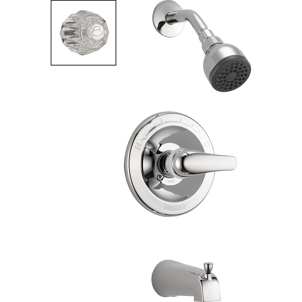 Peerless Tub and Shower Trim in Chrome (Rough-In Valve Included) | The ...