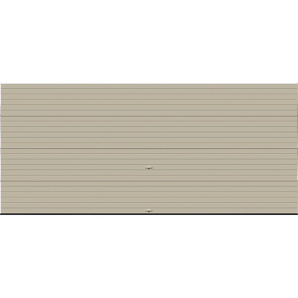 Clopay Modern Steel 16 ft. x 7 ft. 18.4 R-Value Intellicore Insulated ...