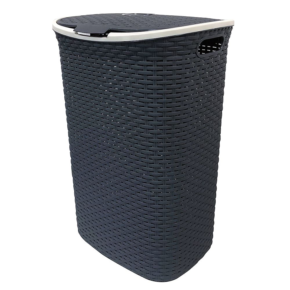 Modern Homes 60L Laundry Basket with Color Rim | The Home Depot Canada