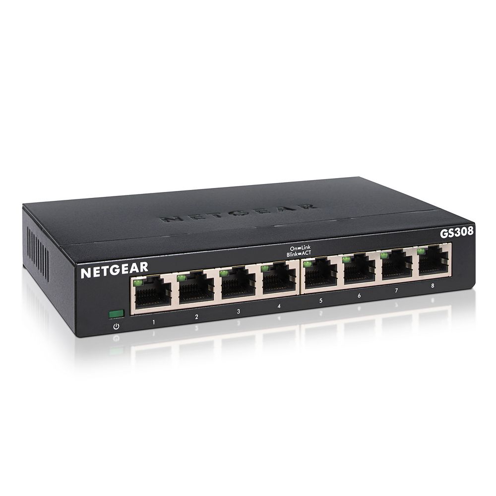 Netgear NETGEAR 8-Port Gigabit Ethernet Unmanaged Switch (GS308) | The ... Netgear NETGEAR 8-Port Gigabit Ethernet Unmanaged Switch (GS308) | The ...