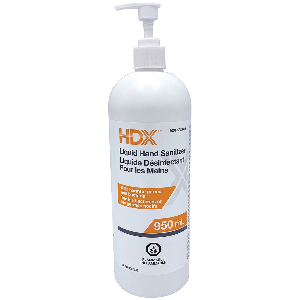 HDX Liquide désinfectant pour les mains 950 ml | Home Depot Canada HDX Liquide désinfectant pour les mains 950 ml | Home Depot Canada
