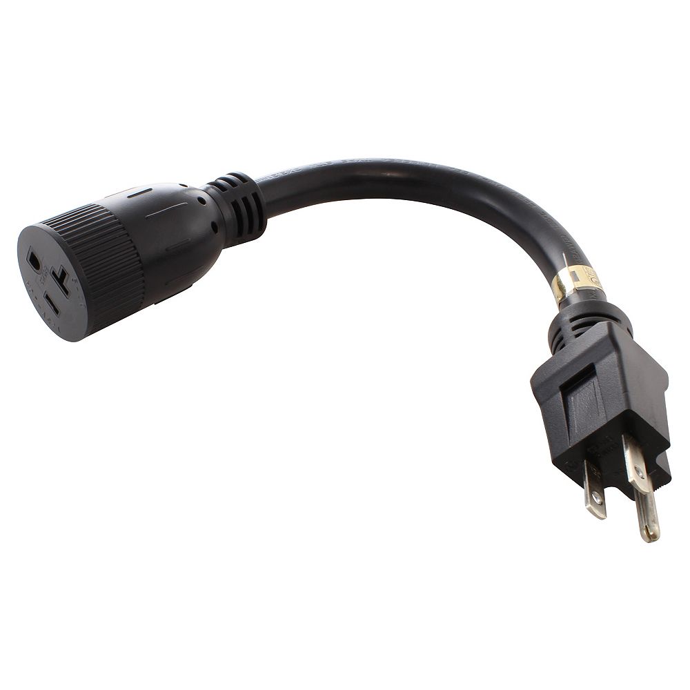 AC WORKS® 1FT STW 12/3 15A to 20A 125V UL Listed Adapter Cord (20A T ... AC WORKS® 1FT STW 12/3 15A to 20A 125V UL Listed Adapter Cord (20A T ...