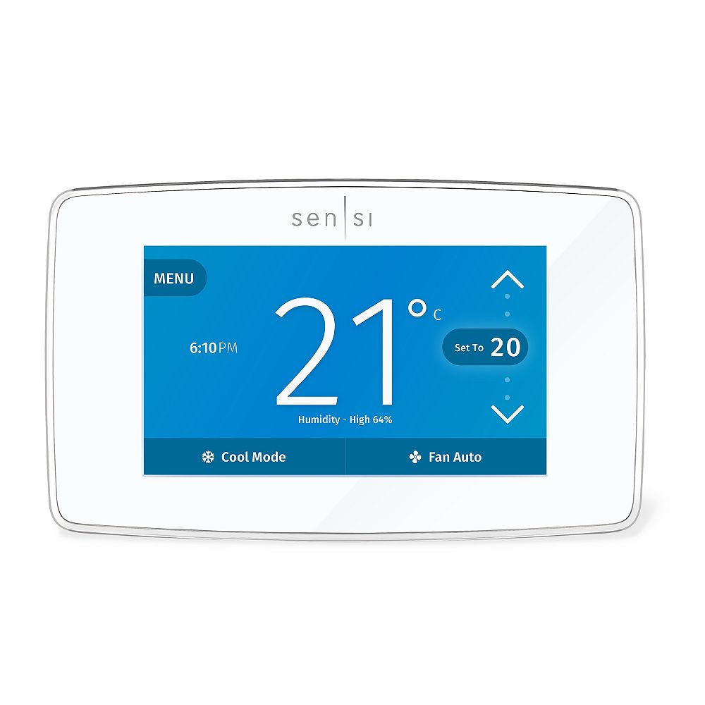 Emerson Sensi Touch Smart Thermostat | The Home Depot Canada Emerson Sensi Touch Smart Thermostat | The Home Depot Canada
