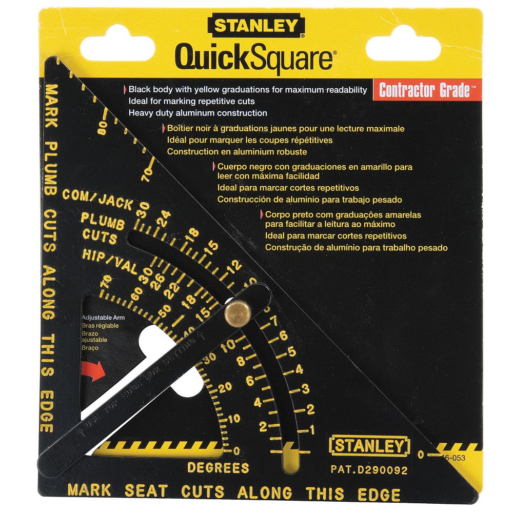 STANLEY Premium Adjustable Quick Square Layout Tool | The Home Depot Canada