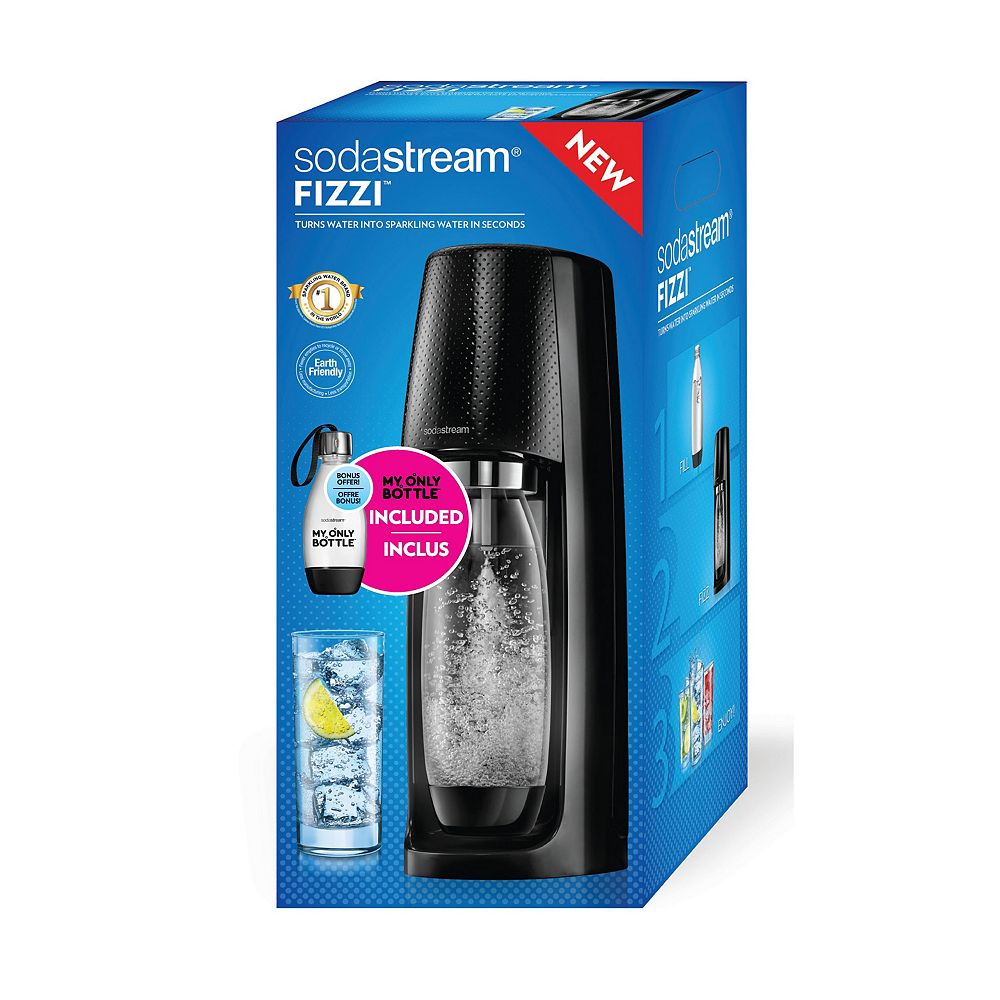 Sodastream Black Fizzi Sparkling Water Maker + Bonus MOB | The Home ...